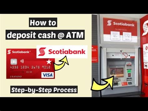 How To Deposit Cash In Scotia Bank ATM Deposit Money Scotiabank