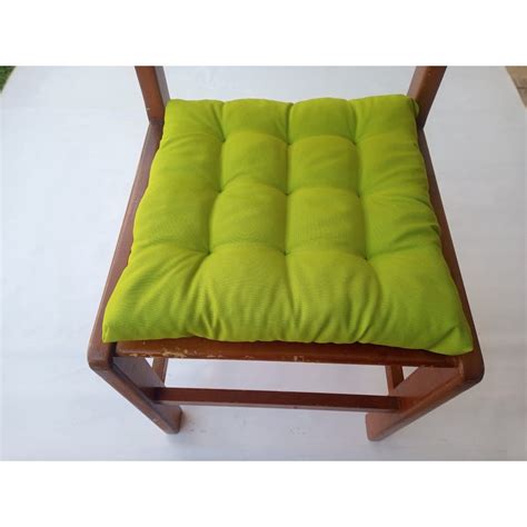 Kit 4 Almofadas Futon Assento Para Cadeira Verde Nacional Submarino