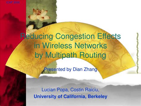 ppt reducing congestion effects in wireless networks by multipath routing powerpoint
