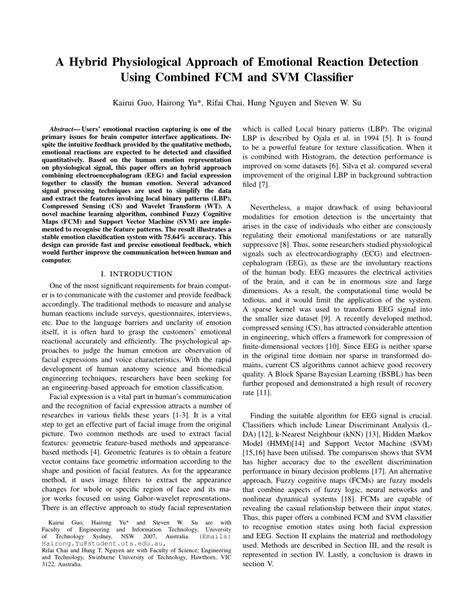 pdf eeg based emotion classification using innovative features and combined svm and hmm classifier