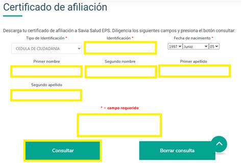 Savia Salud Descargar Certificado de Afiliación en Línea