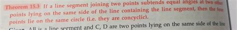 If A Line Segment Joining Two Points Subtends Equal Angles At Two Other