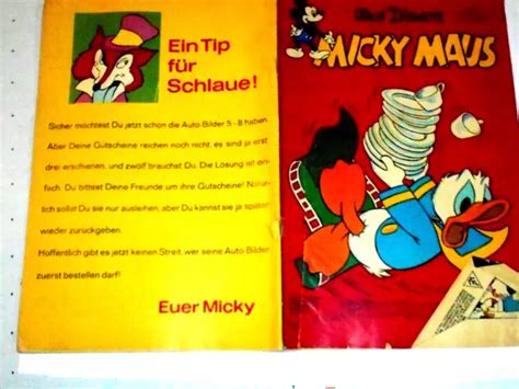 MICKY MAUS HEFT Nr 47 Aus 1963 Mit Schnipp Kpl Umschlag Lose EUR 3