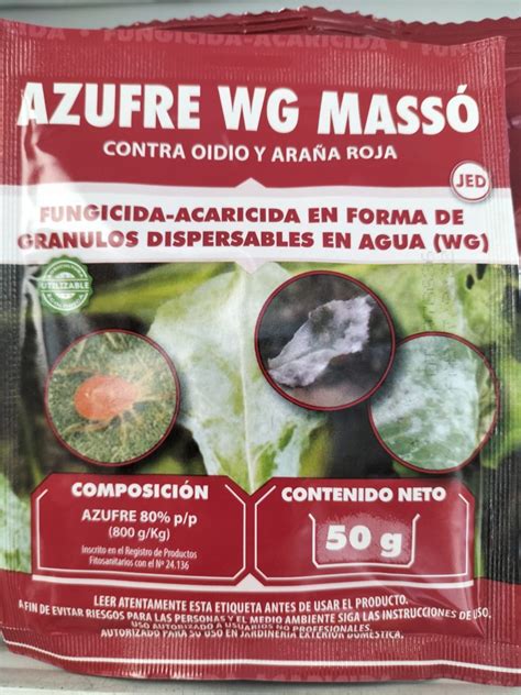 Azufre WG Massó 50 Grs Tienda Agrozel
