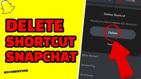 How To Delete A Shortcut On Snapchat In Android IPhone How To Delete