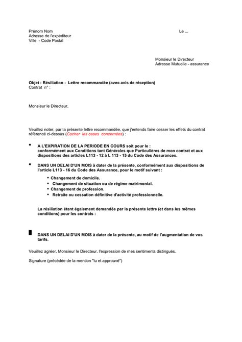 Lettre De R Siliation T L Chargement Gratuit Documents Pdf Word Et Excel