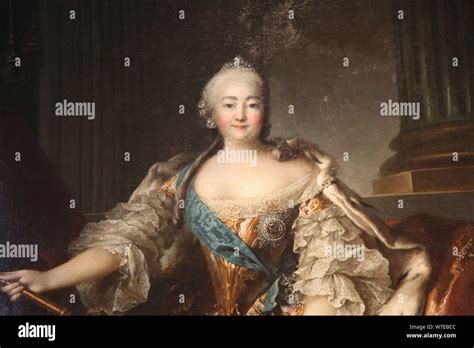 Portrait Of The Empress Elizabeth Petrovna 1758 Artist Louis