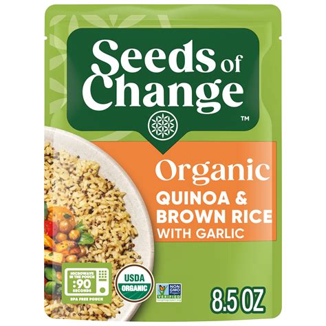 Seeds Of Change Organic Quinoa Brown Rice With Garlic Organic Food