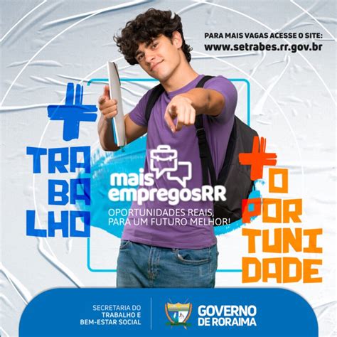 VAGAS DE EMPREGO Confira as disponibilidades desta terça feira 16 no