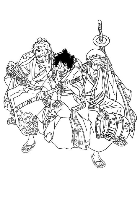 Coloriage Luffy Gear 4 télécharger et imprimer gratuit sur