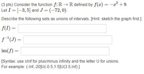solved 3 pts consider the function f r r defined by f x