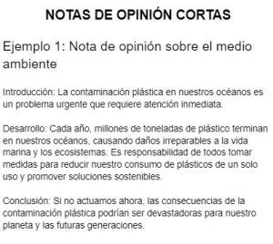 1 Notas de Opinión Cortas Reporte de Lectura