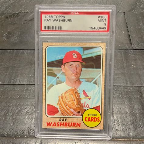 1968 Topps Ray Washburn 388 Cardinals PSA 9 MINT EBay