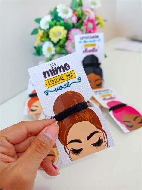 Tag Xuxinha Elástico de Cabelo Mimo para Clientes Elo7