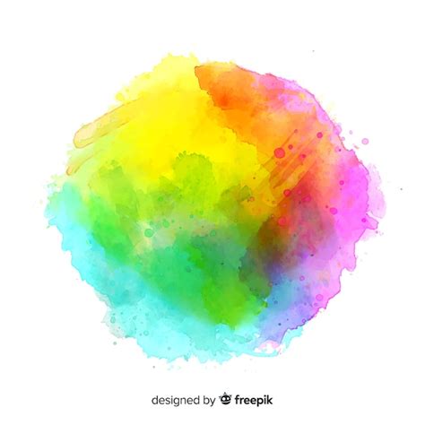 Fundo colorido respingo aquarela Vetor Grátis