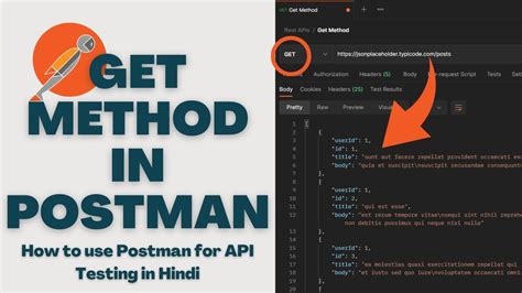 how to use the get method in postman a beginner s guide postman api testing youtube