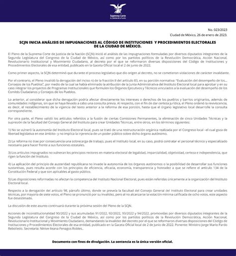 Suprema Corte on Twitter Inició el análisis de impugnaciones al