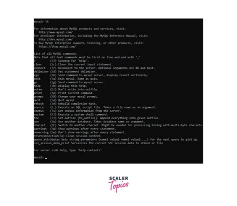 How To Run Mysql Command In Shell Scaler Topics