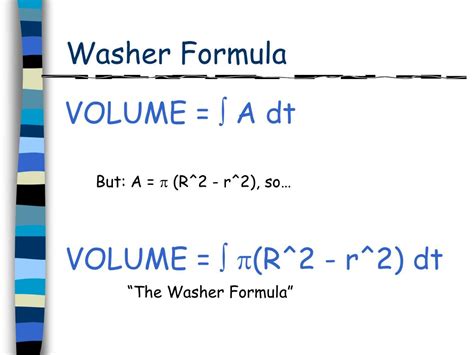 ppt volumes by disks and washers powerpoint presentation free download id 793579
