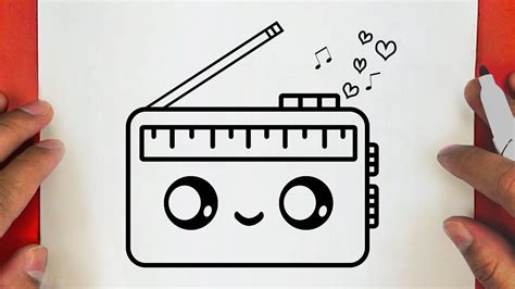 COMO DESENHAR UM RÁDIO BONITO DESENHO FÁCIL PASSO A PASSO