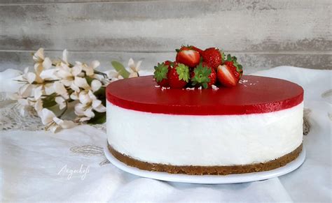 Cheesecake De Fresa Sin Horno Angechefs