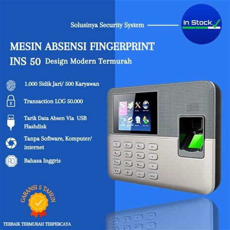 Jual Fingerprint ICON 16 Mesin Absensi Sidik Jari SSR Original Di