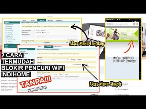 Cara Termudah Blokir Pengguna Wifi Indihome Tanpa Ribet Youtube