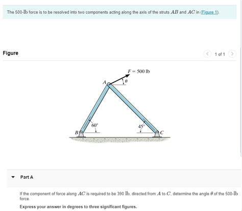 Solved The 500 Lb Force Is To Be Resolved Into Two Chegg