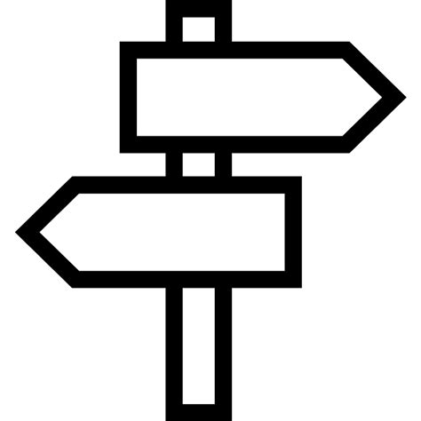 Direction Road Sign Vector Svg Icon Svg Repo