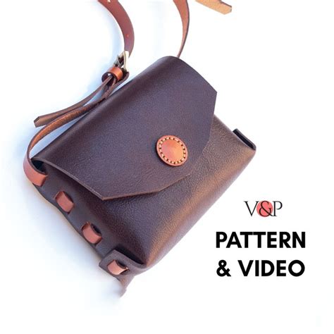 Cindy Crossbody Bag Pattern Leather Small Purse PDF Pattern And