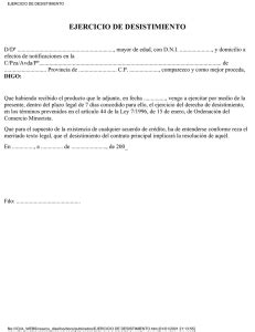 Modelo De Formulario De Desistimiento Informaci N
