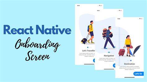 LCRN EP1 Travel Onboarding Screen React Native UI YouTube