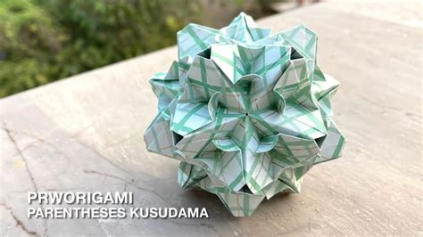Parentheses Kusudama Prworigami Folding Tutorial Youtube