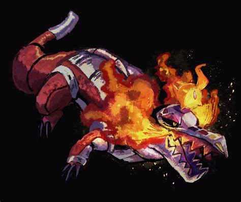 Skeledirge And Fire Bird Pokemon Drawn By Ka Neito Danbooru