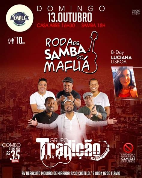 Roda De Samba Do Mafu Grupo Tradi O Em Belo Horizonte Sympla