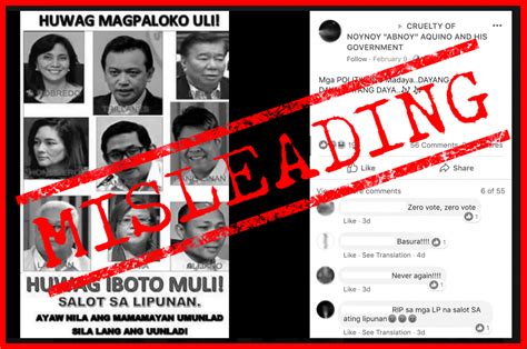 VERA FILES FACT CHECK Post MISLEADS With Photo Of LP Members Running