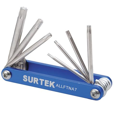 Juego De 7 Llaves Hexagonales Torx Tipo Navaja Surtek ALLFTNA7 Urrea