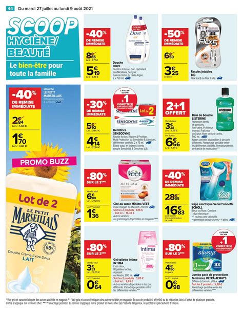 Catalogue Carrefour 27 juillet 09 août 2021
