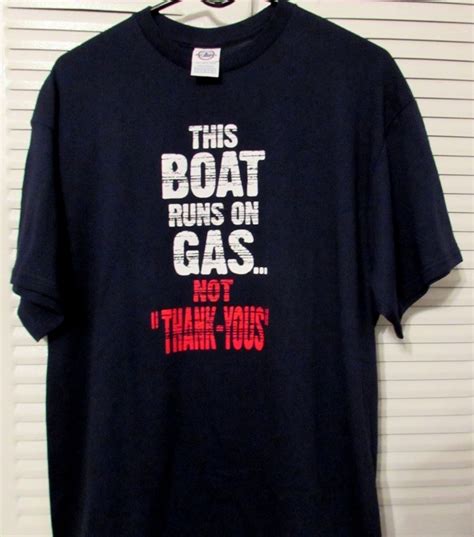 Men S Delta Pro Weight Graphic Tee This Boat Runs On Gas T Shirt Size