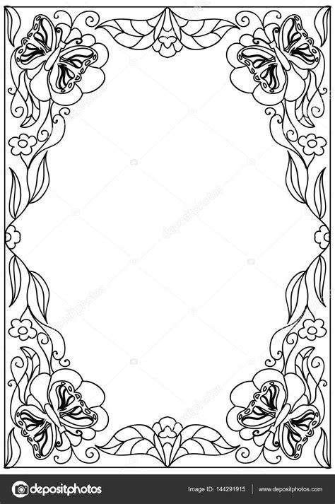 Dibujos De Bordes Para Pintar Y Colorear Dibujo De Marco Dibujos My