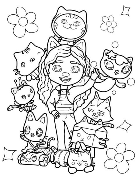 Coloriage Poster De Gabby Chat Dessin Gratuit Imprimer