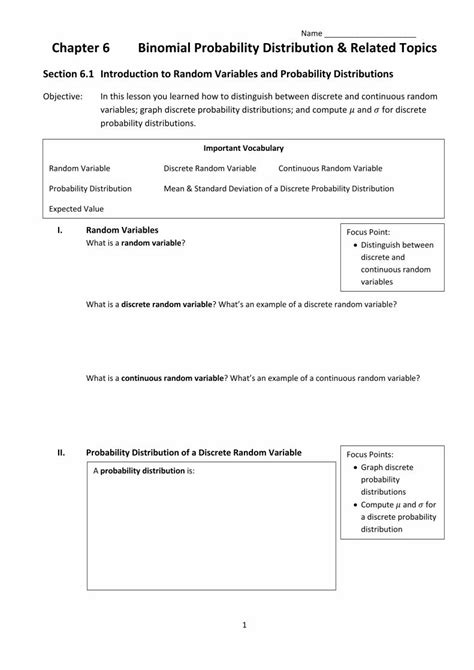 PDF Chapter 6 Binomial Probability Distribution Mrryman Weebly