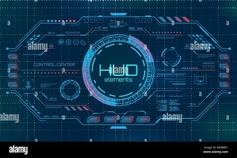 Interfaz Gr Fica De Usuario Virtual Futurista Los Elementos Hud Imagen