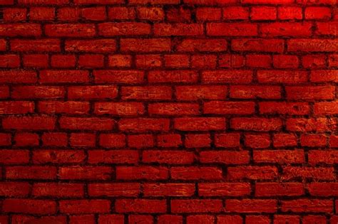 Fondo De Pared De Ladrillo Rojo Foto Premium