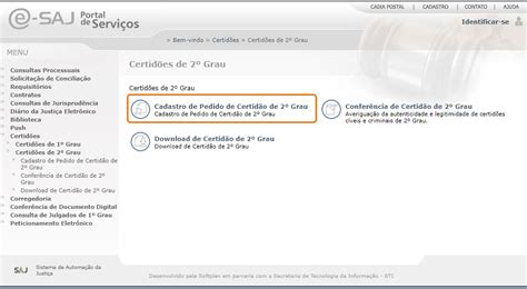 Como realizar o Pedido de Certidões de 2º Grau no Portal e SAJ do TJSP