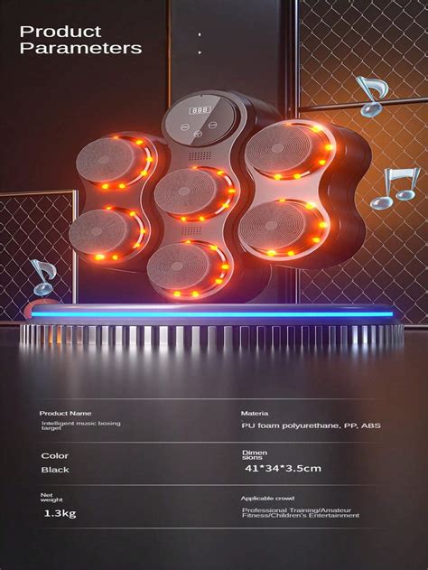 Machine De Boxe Musicale Intelligente Fitness Pour Adultes Cible
