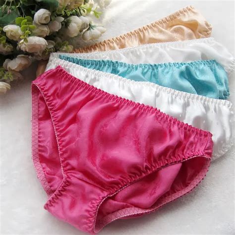 Limited Edition Silk Panties Female Mulberry Silk Jacquard Sexy Panties Plus Size Plus Size Plus