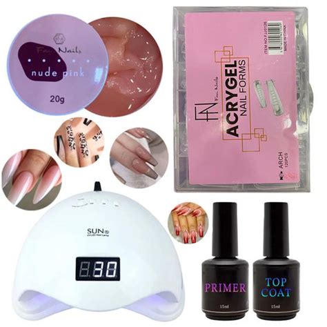 Kit Unha Gel Profissional Cabine Molde F1 Quadrado Nail GAROTA