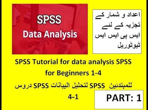 SPSS Tutorial For Data Analysis SPSS For Beginners 1 4 Data
