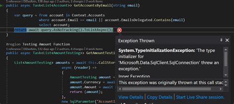 microsoft data sqlclient sqlconnection threw an exception with snapshotcollector 1 4 0 and 1 4